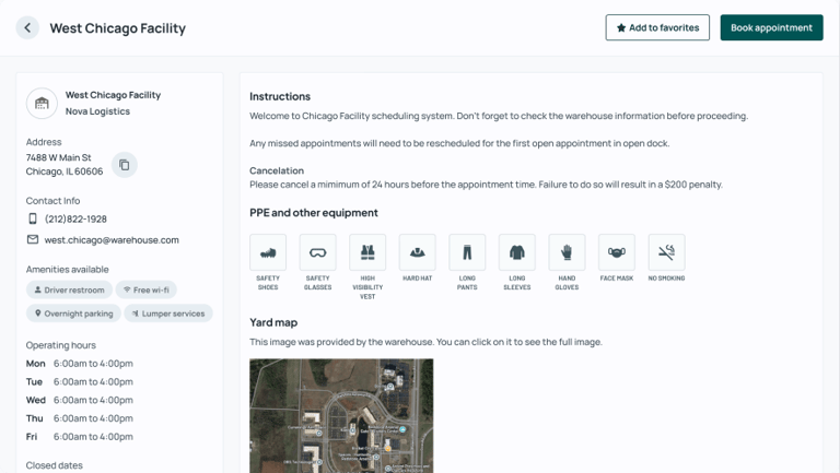 Opendock Dock Scheduling